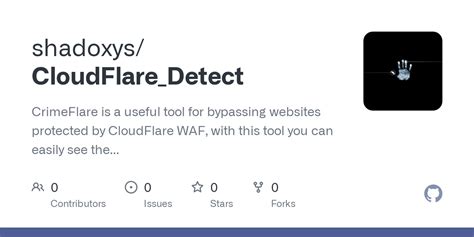 GitHub Shadoxys CloudFlare Detect CrimeFlare Is A Useful Tool For Bypassing Websites