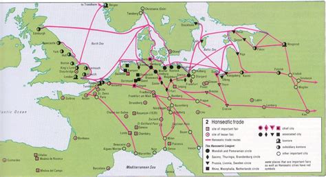 Map Of The Hanseatic League