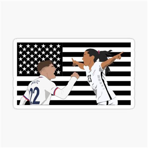 Uswnt Usmnt Usa Unity Soccer Cp 22 Cp 23 Sticker For Sale By Hevding