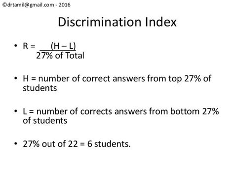 Difficulty Index Discrimination Index Reliability And Rasch Measure