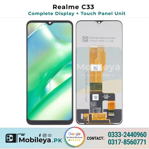 Realme C33 LCD Display Panel With Fitting Mobileya