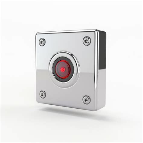 Proximity Sensor Isolated On White Background Premium AI Generated Image