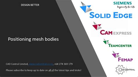 How To Re Position A Mesh Body To The Base Coordinate System YouTube