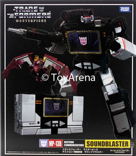 Transformers Masterpiece Mp 13b Black Soundwave Soundblaster With Ra