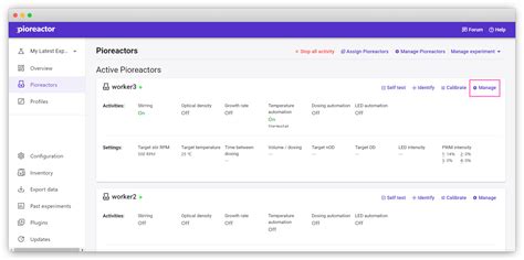 Setting Up An Experiment Pioreactor Docs