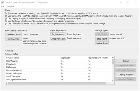 Sdi Configuration Connect Data Provision Agentsd Sap Community