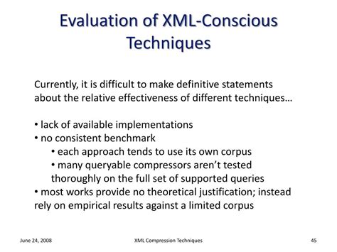 Ppt Xml Compression Techniques Powerpoint Presentation Free Download