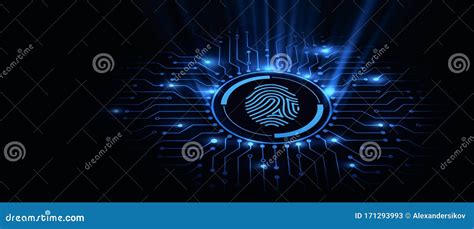 Fingerprint Scan Provides Security Access With Biometrics Identification Business Technology