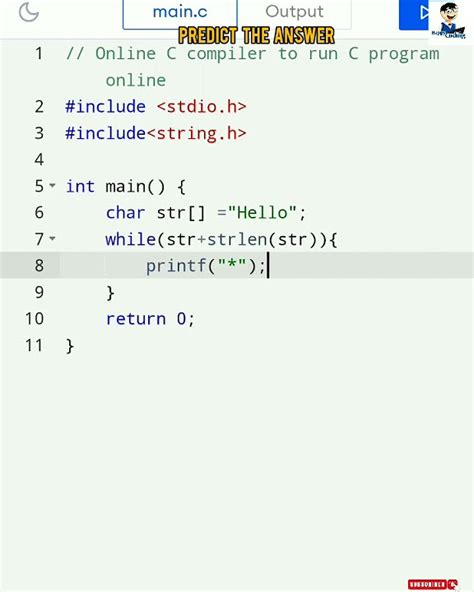 Predict The Answer For Above Program Using String Happycoding Cprogramming C Programming