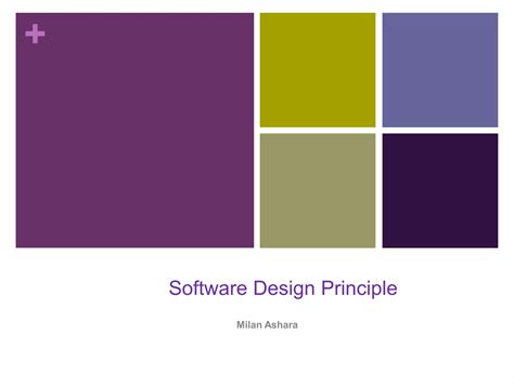 Software Design Principles PPTX Programming Languages Computing