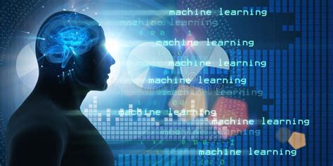 The Machine Learning And Cognitive Computing 3d Rendering Stock Illustration Illustration Of