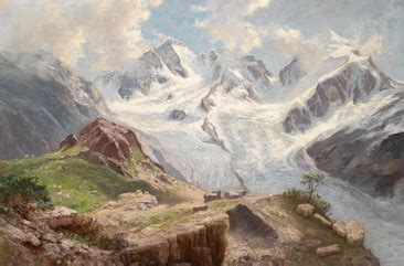 雪山风景油画1 图品汇