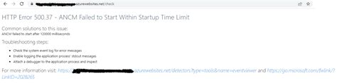 Error 50037 Ancm Failed To Start Within Startup Time Limit • Flexmonster