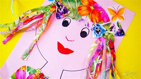 Pani Wiosna Portret Pani Wiosny Wiosenne Prace Plastyczne W