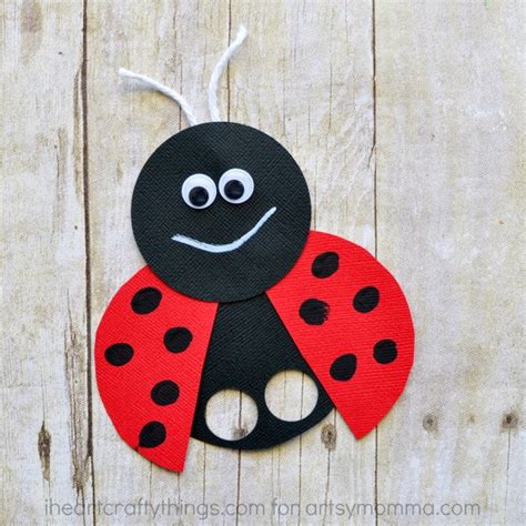 Mega Adorable Ladybug Finger Puppet Artsy Momma