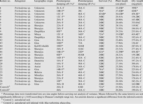 Of Antagonistic Abilities Of Trichoderma Sp Against An Isolate Of