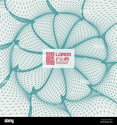 3d Perspective Grid Background Abstract Geometric Illustration Connection Structure