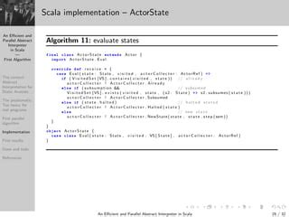 An Efficient And Parallel Abstract Interpreter In Scala First