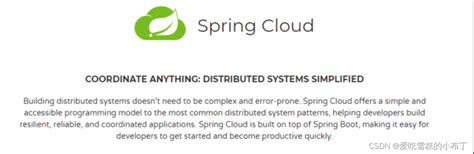 Springcloud Netflix学习笔记01——springcloud入门爱吃雪糕的小布丁的博客 Csdn博客