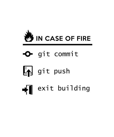 In Case Of Fire Save Your Code Digital Art By Aadil Farooq
