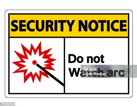 보안 공지 흰색 배경 벡터 일러스트 레이 션에 아크 기호 기호를 보고 하지 않습니다 가연성에 대한 스톡 벡터 아트 및 기타 이미지 가연성 금지됨 담배 Istock