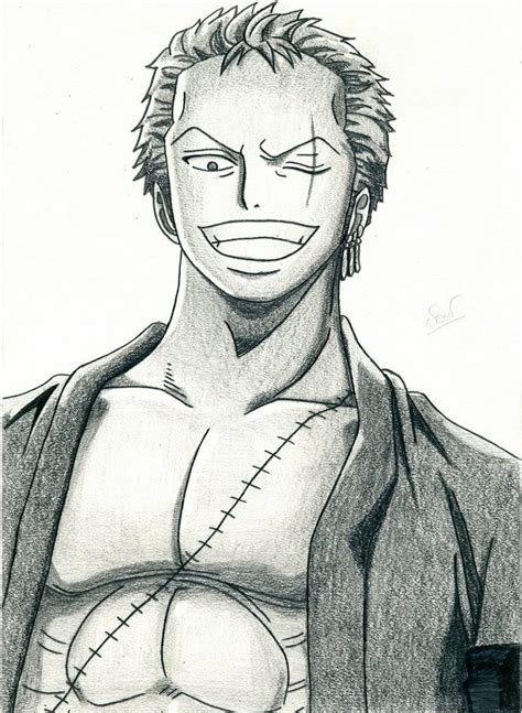 Roronoa Zoro In Naruto Sketch Drawing Anime Drawing Books Zoro Sketch Art