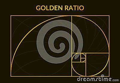 Golden Fibonacci Number Golden Section Spiral Proportion Poster Fibonacci Perfect Proportion