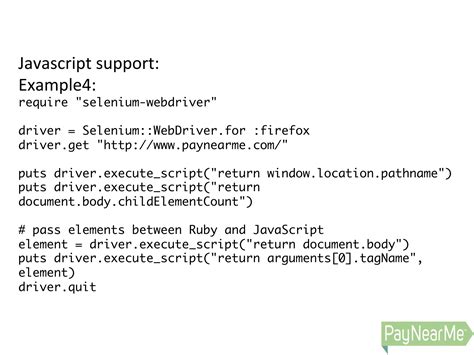 Selenium Webdriver Ppt