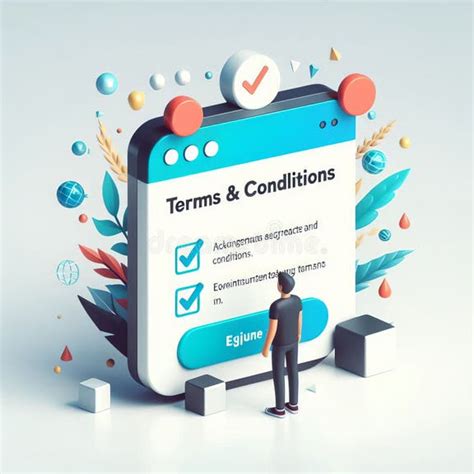 Terms And Conditions Checkbox Validation An Interactive Checbox Stock Illustration