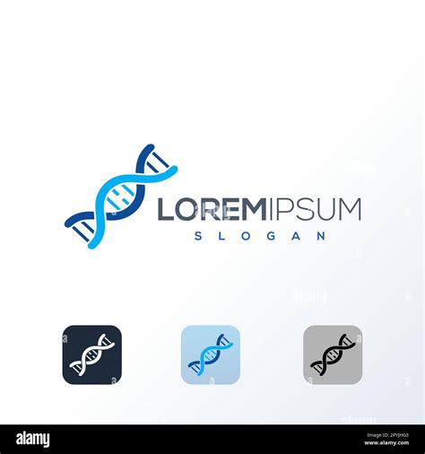 Dna Logo Design Template Vector Logo Icon For Science Medicine Biotechnology Biochemistry