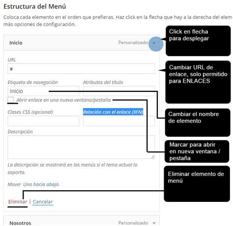Crear Menú En Wordpress Ariapsa Diseño De Páginas Web México