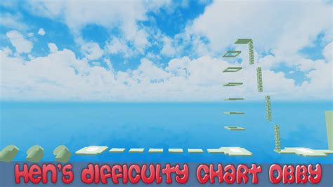Hens Difficulty Chart Obby для Roblox Игра Скачать