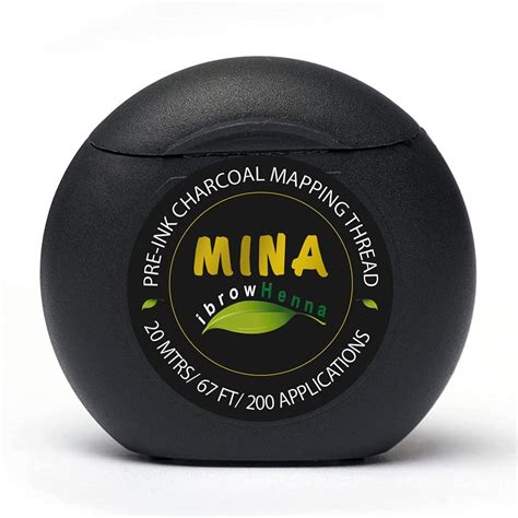 MINA Ibrow Pre Inked Microblading String Bamboo Charcoal Thread Mess Free Eyebrow Mapping