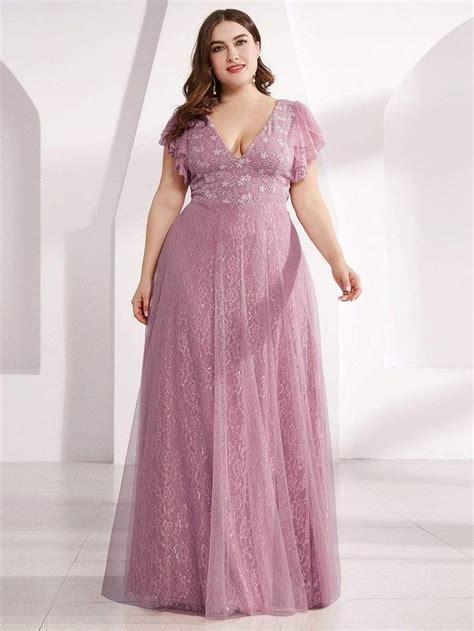 Plus Size Purple Evening Gowns