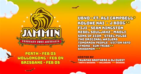 Find Tickets From Jammin Australia