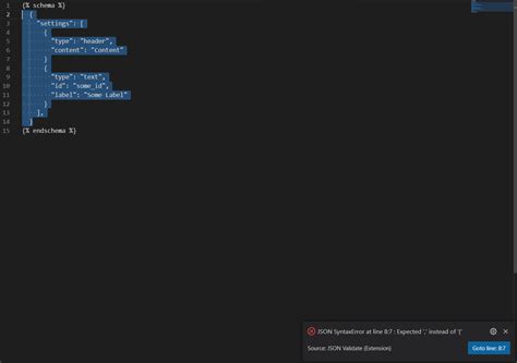 How To Validate Selected Text As Json In Vs Code Stack Overflow