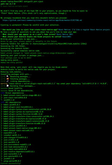 getting imei from an android device using react native by miguel