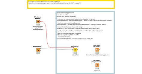 Export Data To A Fixed Width Text File With Knime And Python Knime