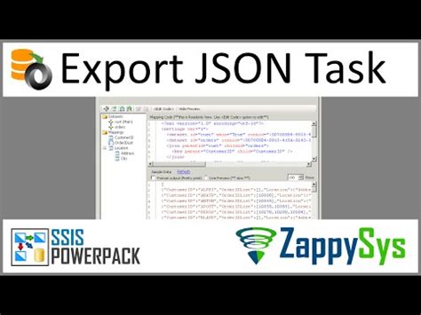 Ssis Export Json File Task Sql To Json File Azure S Zappysys