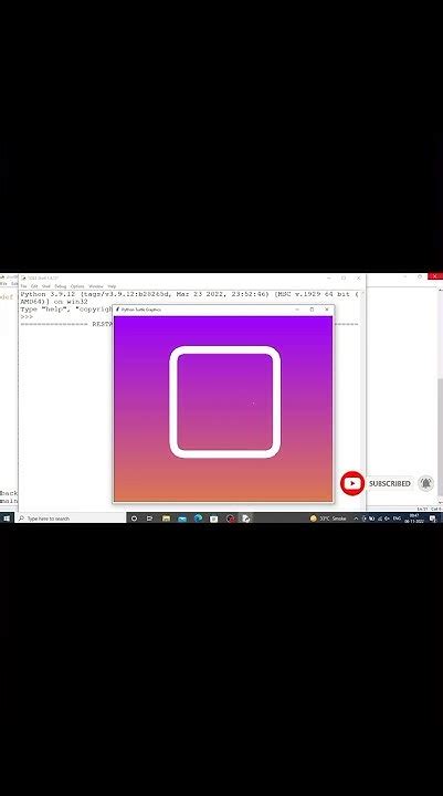 How To Draw Instagram Logo Using Python Turtle Shorts Video Shorts Viral Youtube