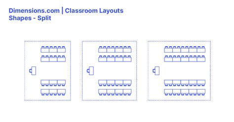 Classroom Shapes Split Dimensions And Drawings Classroom Shapes Split Dimensions And Drawings