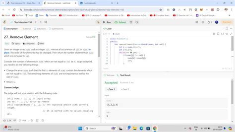 Day 3 Of 100daysofcodechallange Remove Element Problem Ritik Kumar Posted On The Topic