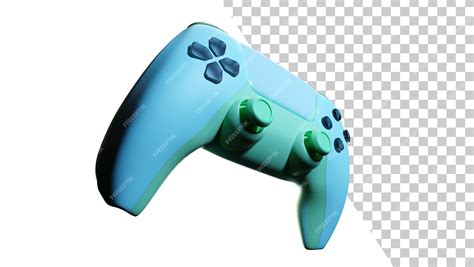 Premium Psd Realistic Game Controller Joystick For A Game Controller Green Gamepad 3d Render