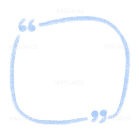 유토이미지 색연필 따옴표 프레임 일러스트