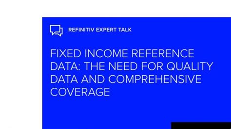 Reference Data Refinitiv