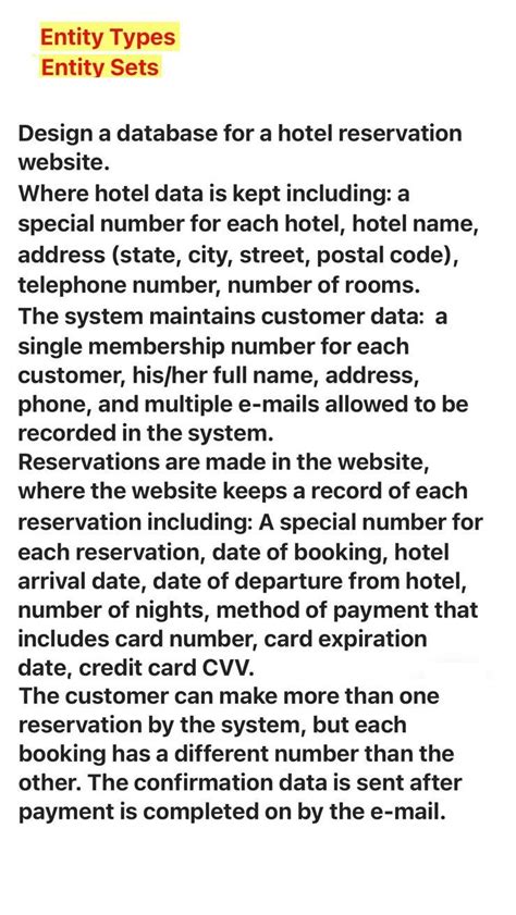 Solved Dear I Want Design Database To Do Entity Types Chegg Com