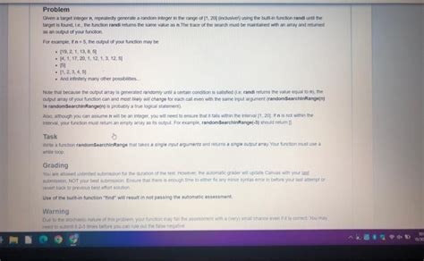 Problem Given A Target Integer N Repeatedy Generate