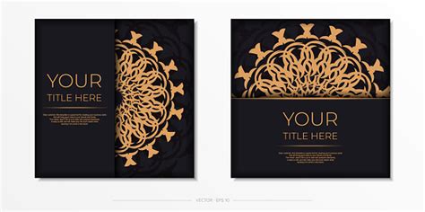 이슬 패턴초대 카드의 벡터 준비 그리스어와 검은 색의 인쇄 디자인 엽서에 대한 세련된 템플릿 0명에 대한 스톡 벡터 아트 및 기타 이미지 Istock