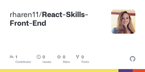 Github Rharen11react Skills Front End