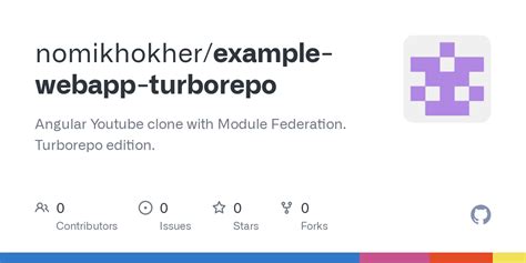 Github Nomikhokherexample Webapp Turborepo Angular Youtube Clone